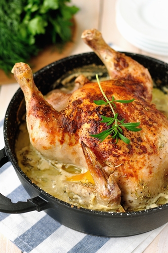 Chicken Baked In Milk - Lose Baby Weight