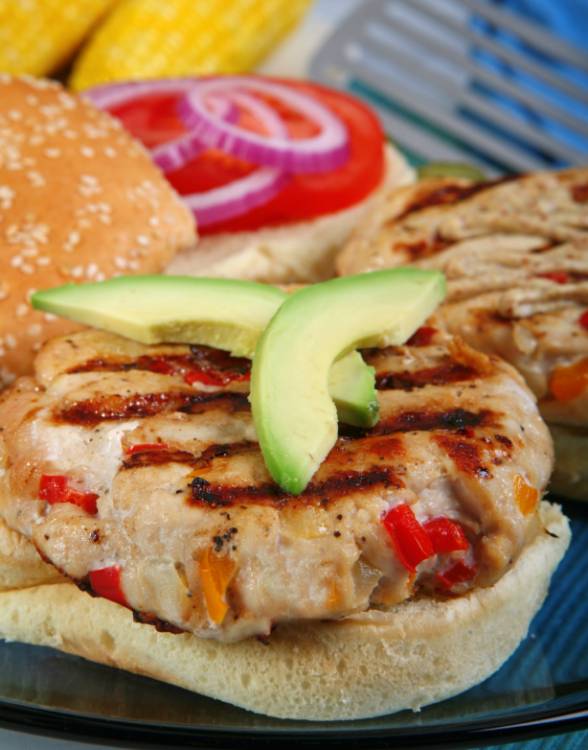 Low Fat Tasty Turkey Burgers - Lose Baby Weight